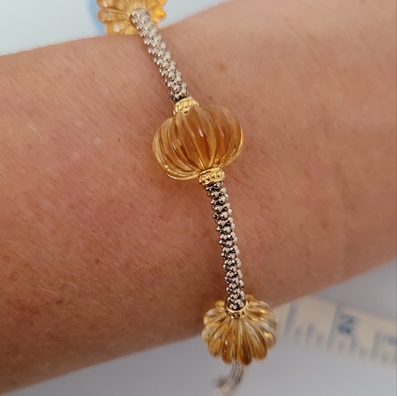 LAGOS | Jewelry | Lagos Sterling Silver 8k Gold Caviar Citrine Melon ...